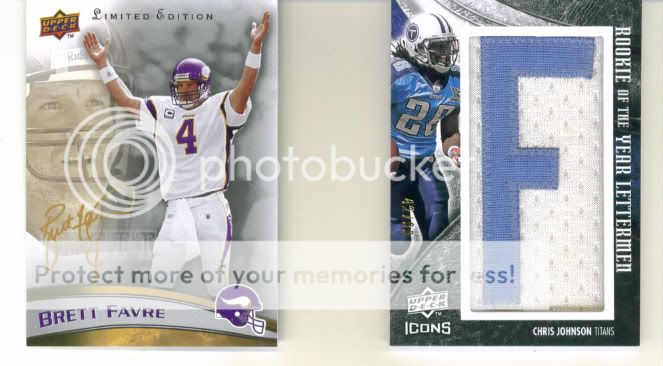 My 08 UD Icons ROY Letterman Redemption finally came - SCANS - Blowout ...